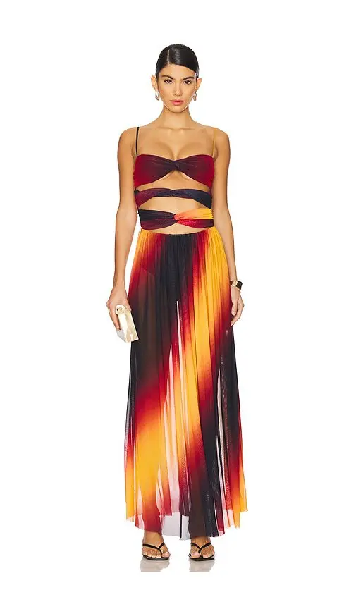 Agua Bendita X Revolve Meeg Maxi Dress - Red
