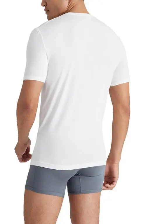 Tommy John 3-pack Second Skin Stay Tucked Crewneck Undershirts - White