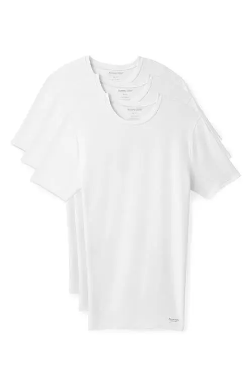 Tommy John 3-pack Second Skin Stay Tucked Crewneck Undershirts - White