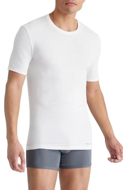 Tommy John 3-pack Second Skin Stay Tucked Crewneck Undershirts - White