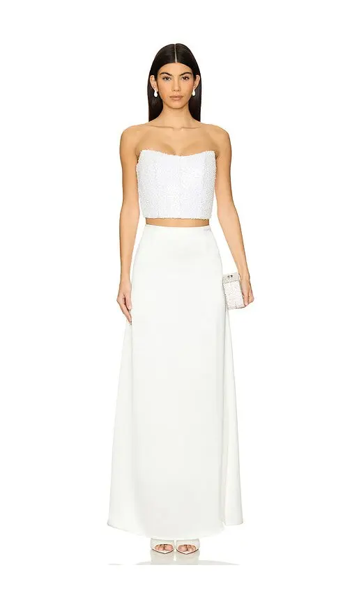 MARIANDREE GAITAN Embellished Pearl Top