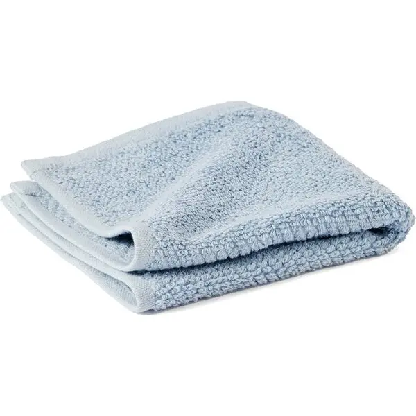 COYUCHI Air Weight® Organic Cotton Wash Cloth - Stone Blue