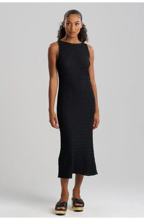Natori Waves Maxi Dress - Black