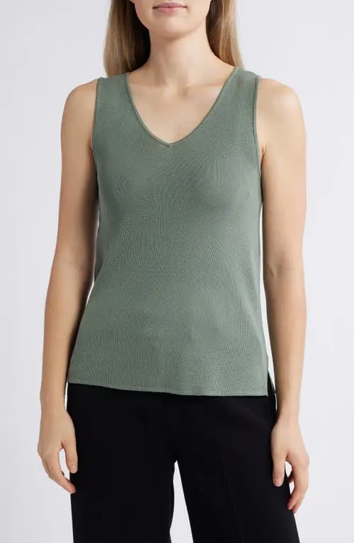 Anne Klein Double V-neck Sweater Tank