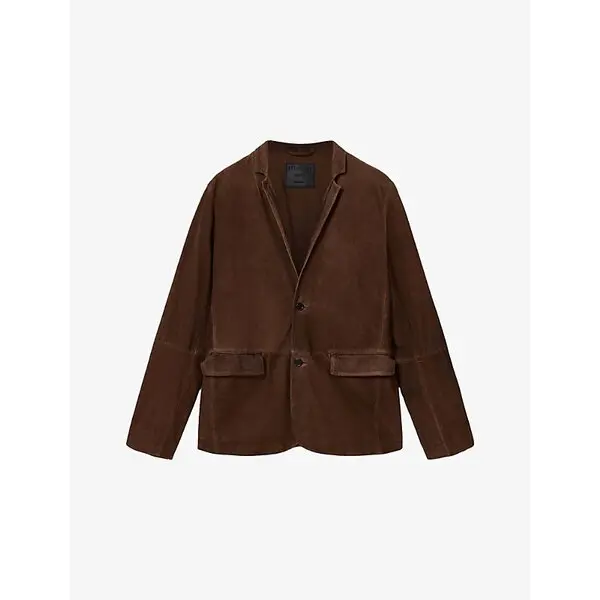 ALLSAINTS Monet Suede Blazer - Cider Brown