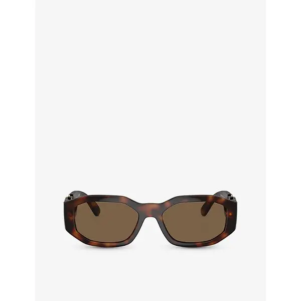 Versace Ve4361 Rectangle Sunglasses - Brown