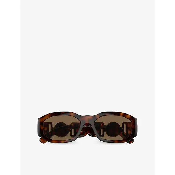 Versace Ve4361 Rectangle Sunglasses - Brown