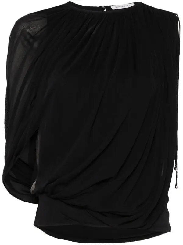 LANVIN Draped Jersey Top