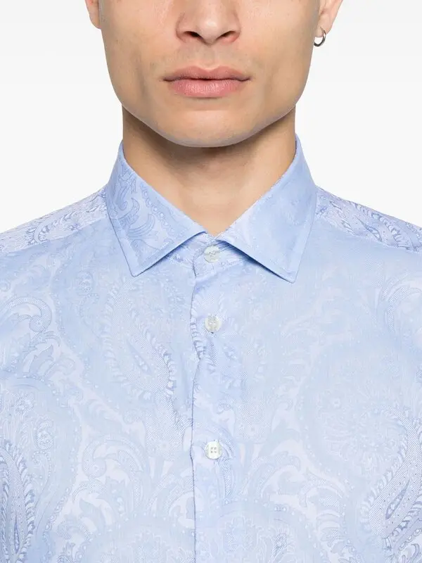 Etro Patterned-jacquard Shirt