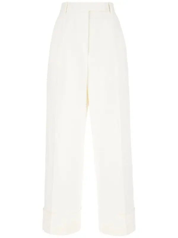Thom Browne High-waisted Trousers - White