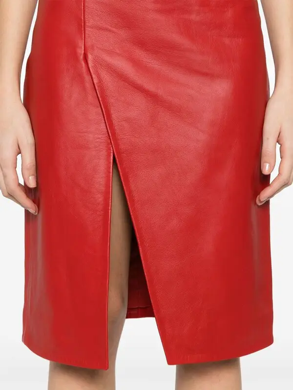 スカート Loulou Studio Skirts Red Loulou Studio Slit Skirt - Red | Editorialist