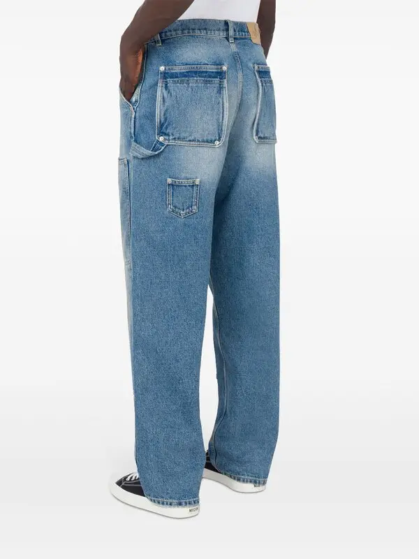 Moschino Panelled Straight Leg Jeans