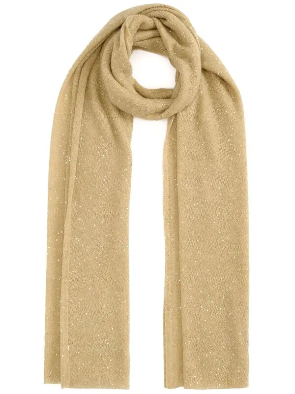 Fabiana Filippi Sequinned Scarf - Gold