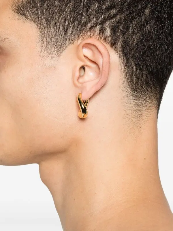 Tom Wood Twist Hoop Earrings - Gold