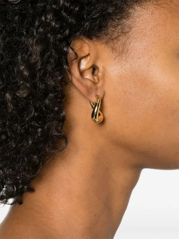Tom Wood Twist Hoop Earrings - Gold