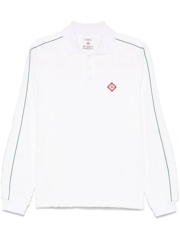 Casablanca Monogram-pattern Polo Shirt