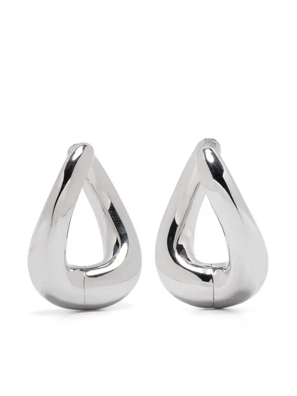 Tom Wood Twist Hoop Earrings - Silver