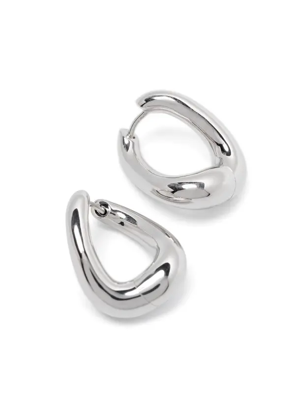 Tom Wood Twist Hoop Earrings - Silver