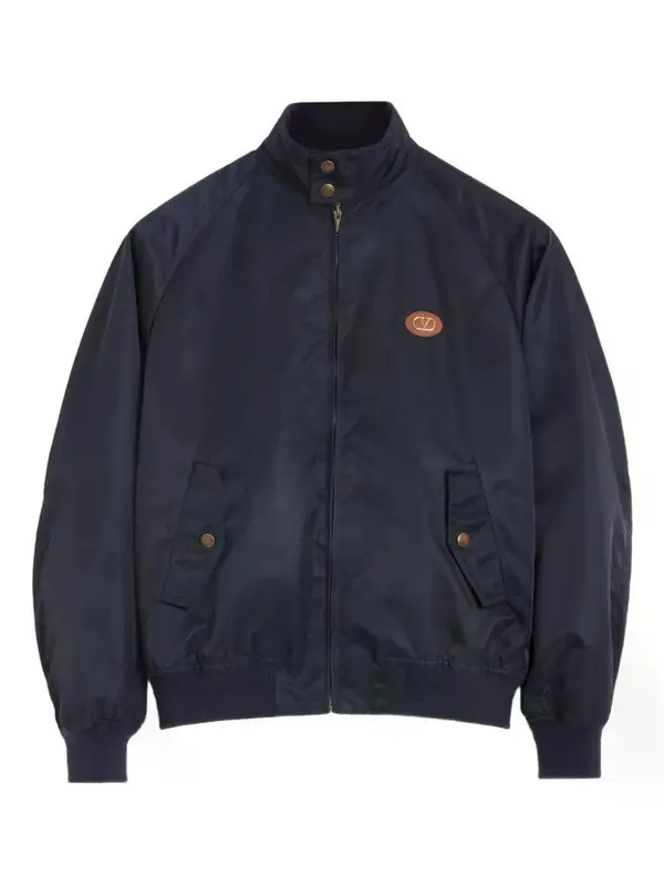 Valentino Garavani Vlogo Bomber Jacket - Blue