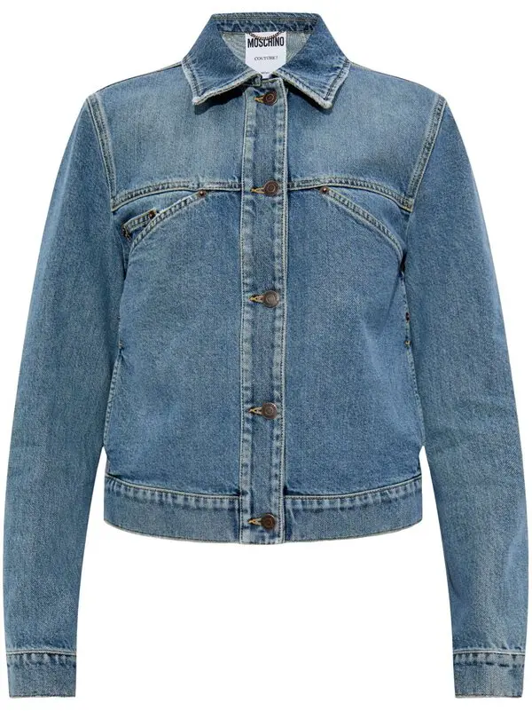 Moschino Buttoned Denim Jacket - Blue