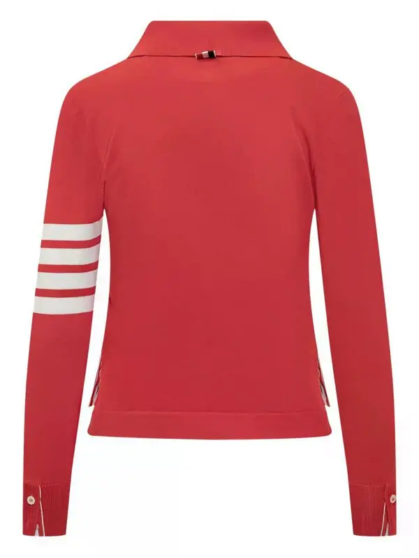 Thom Browne 4-bar Polo Shirt - Red
