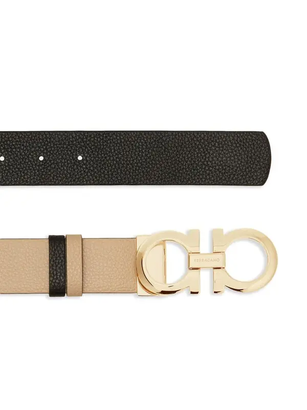 FERRAGAMO Adjustable Reversible Gancini Belt