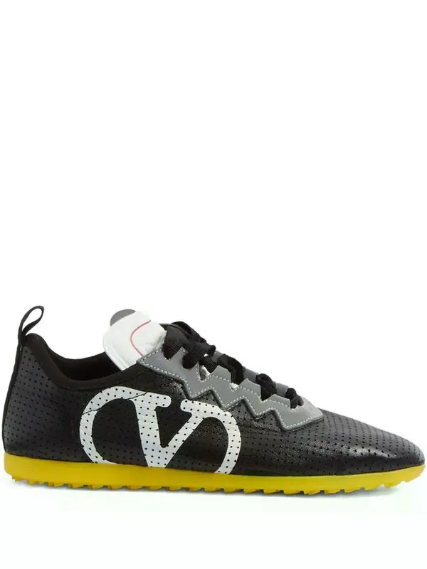 Valentino Garavani Chromathon Perforated Sneakers - Black