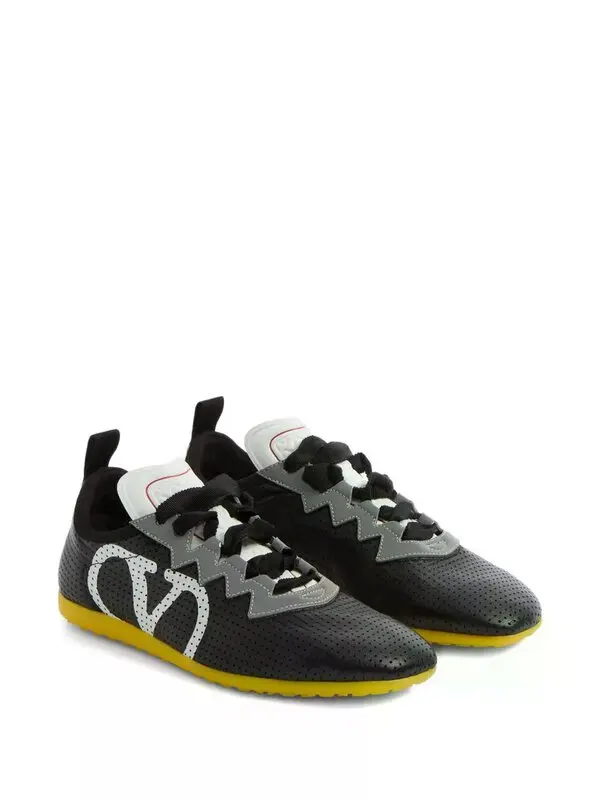 Valentino Garavani Chromathon Perforated Sneakers - Black