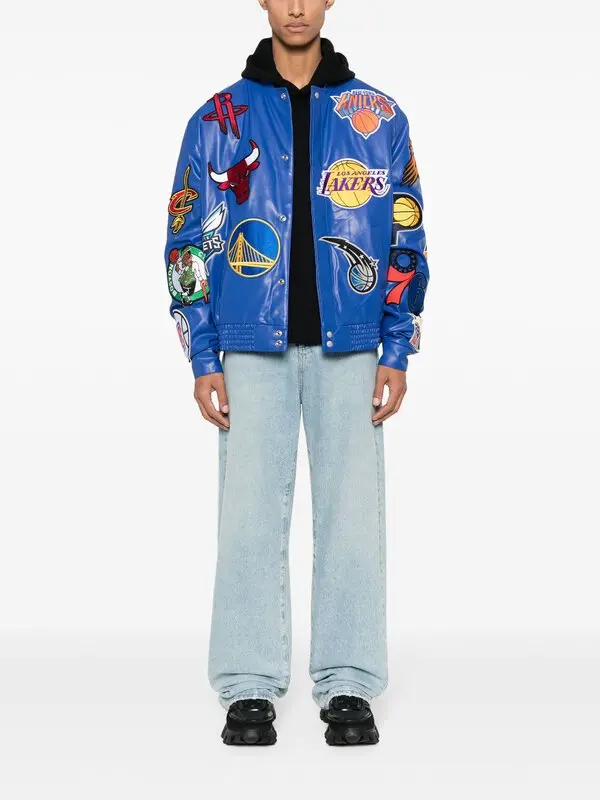 JEFF HAMILTON Nba Collage Jacket - Blue