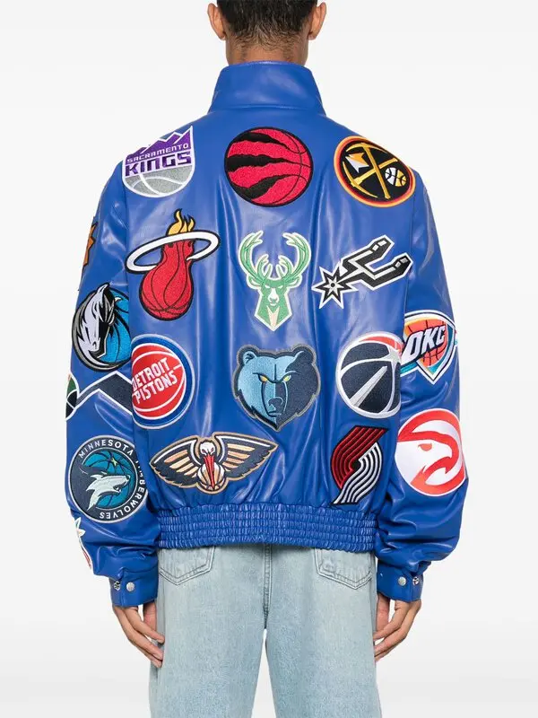 JEFF HAMILTON Nba Collage Jacket - Blue