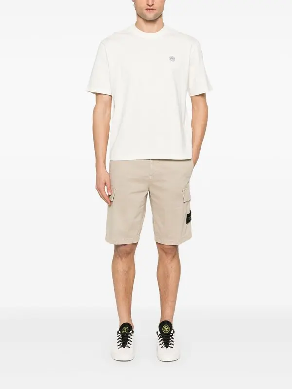 Stone Island Compass-badge Cargo Shorts - Neutrals