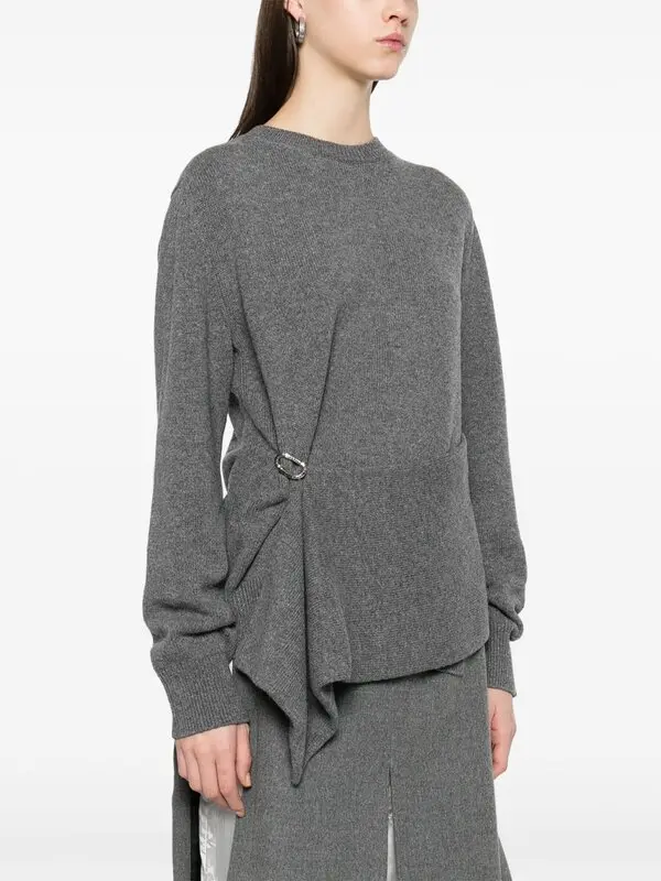JIL SANDER Draped Panel Sweater