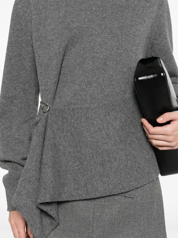 JIL SANDER Draped Panel Sweater