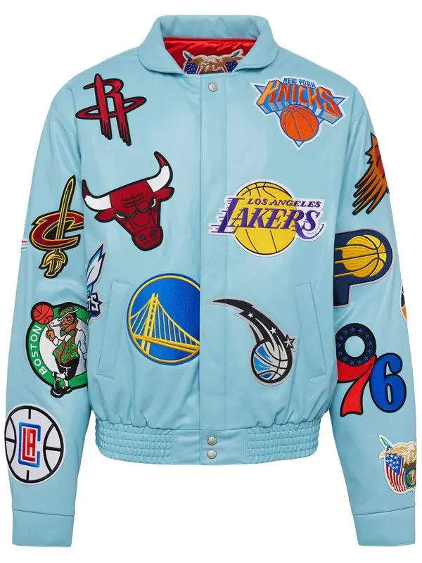 JEFF HAMILTON Nba Collage Jacket - Blue
