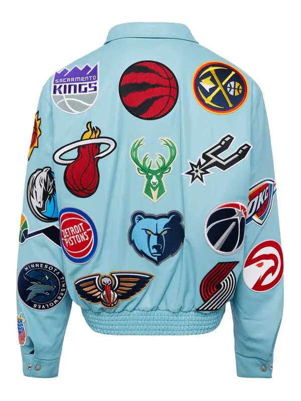 JEFF HAMILTON Nba Collage Jacket - Blue