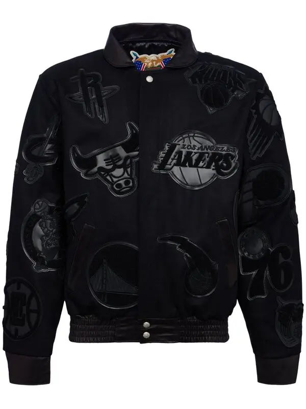 JEFF HAMILTON Nba Collage Jacket - Black