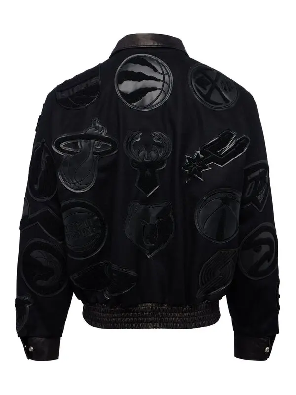 JEFF HAMILTON Nba Collage Jacket - Black
