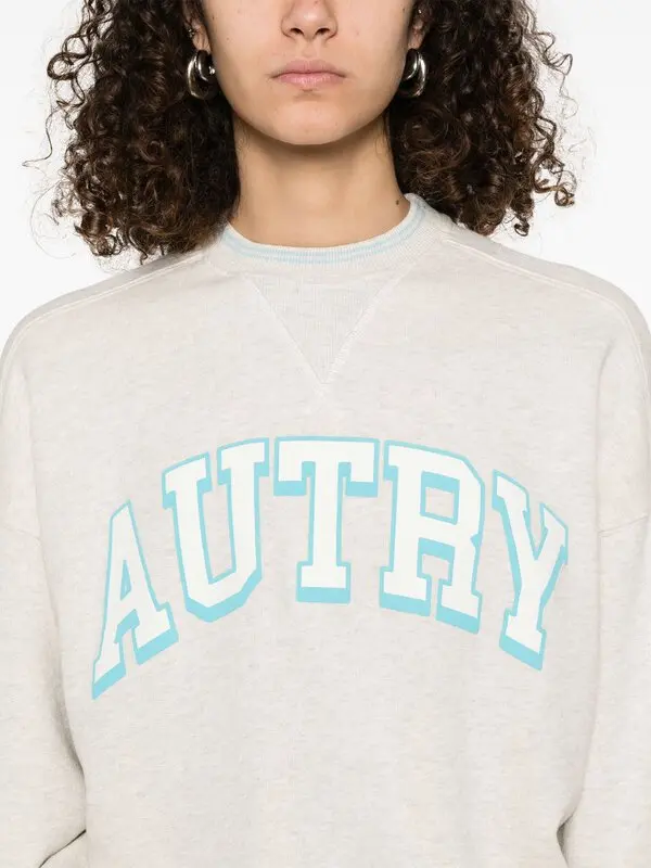 AUTRY Logo-stamp Sweatshirt - Grey
