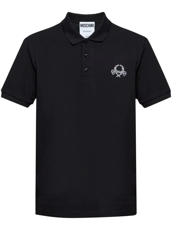 Moschino Cotton Polo Shirt - Black