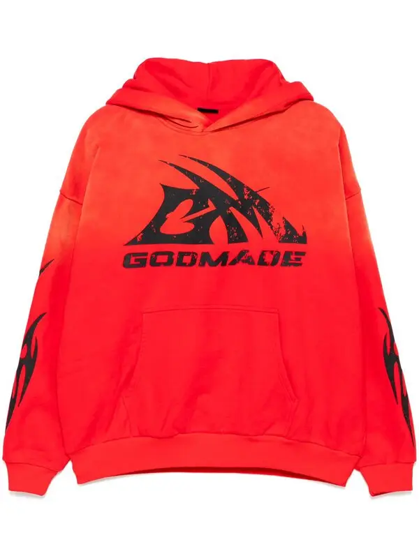 GODMADE Logo Print Hoodie