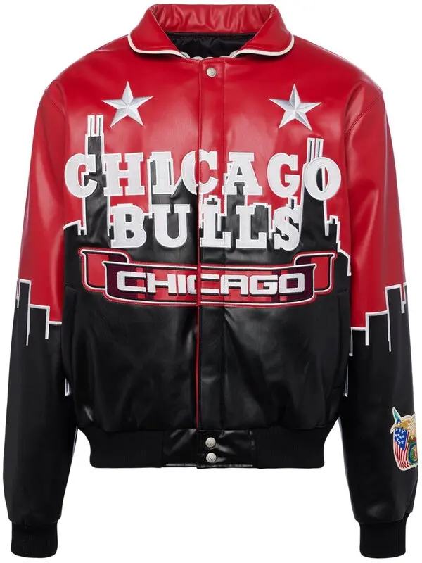 JEFF HAMILTON X Chicago Bulls Skyline Jacket - Red