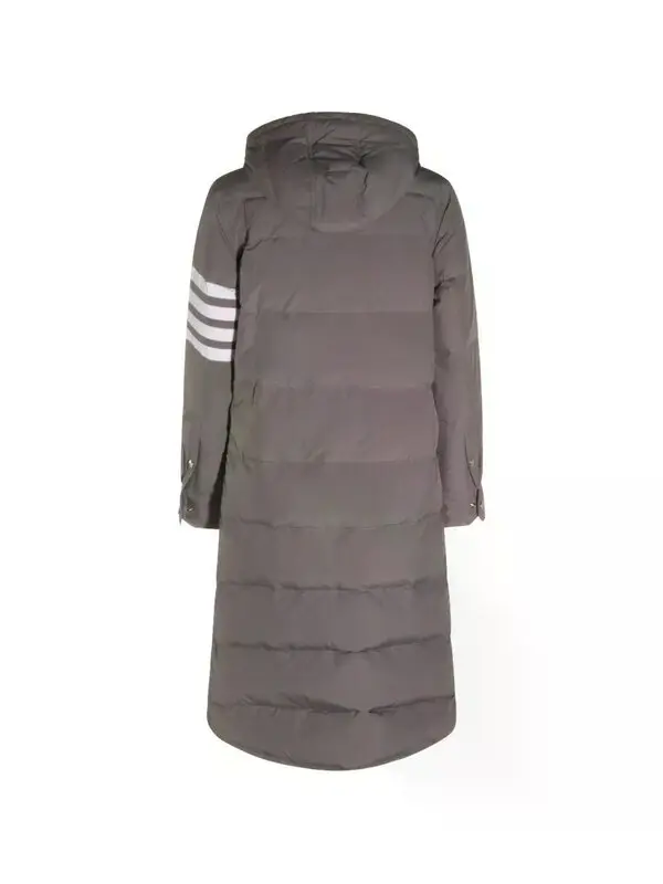 Thom Browne Side-stripe Detail Padded Coat - Grey