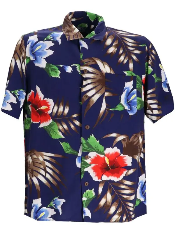 Polo Ralph Lauren Floral-print Shirt - Blue