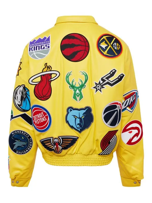 JEFF HAMILTON Nba Collage Jacket - Yellow