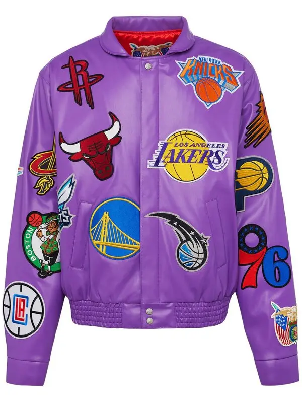 JEFF HAMILTON Nba Collage Jacket - Purple