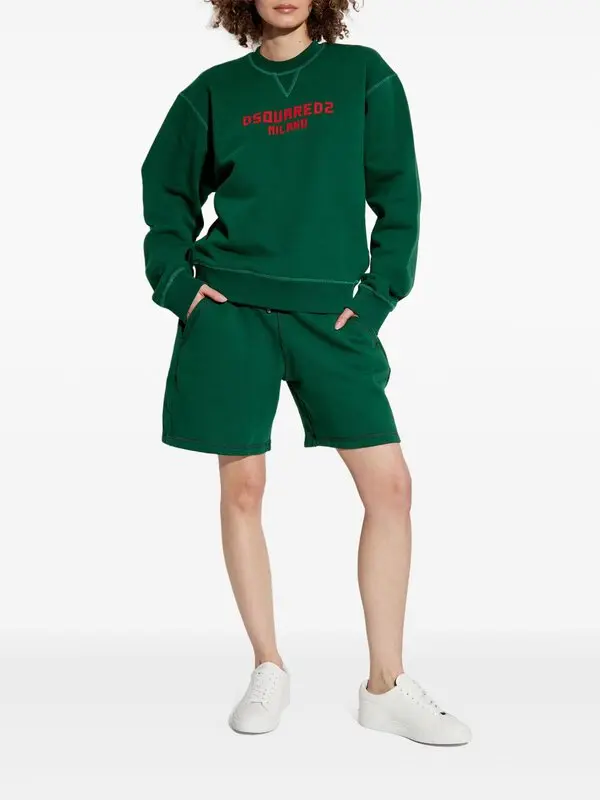 Dsquared2 Printed Track Shorts - Green