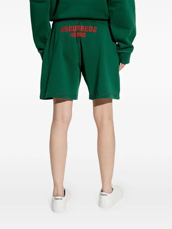 Dsquared2 Printed Track Shorts - Green