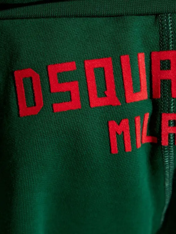 Dsquared2 Printed Track Shorts - Green