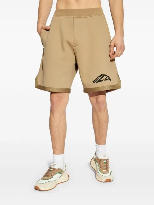 Dsquared2 Printed Track Shorts - Neutrals