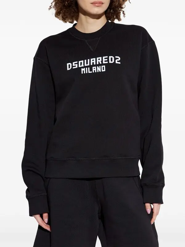 Dsquared2 Printed Sweatshirt - Black